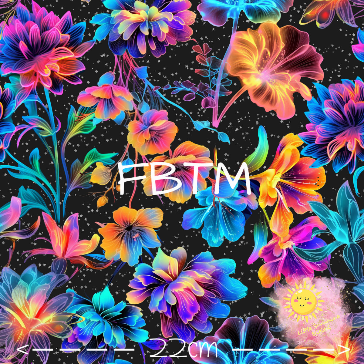 PREORDER THEME #36 (28/03 - 03/04) - LSD Neon Floral – Fabric by ...
