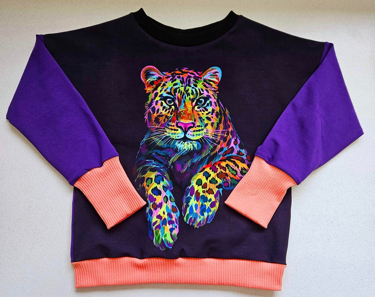 THEME 24 - Neon Leopard 1m Panel – Fabric by TrishaMakes