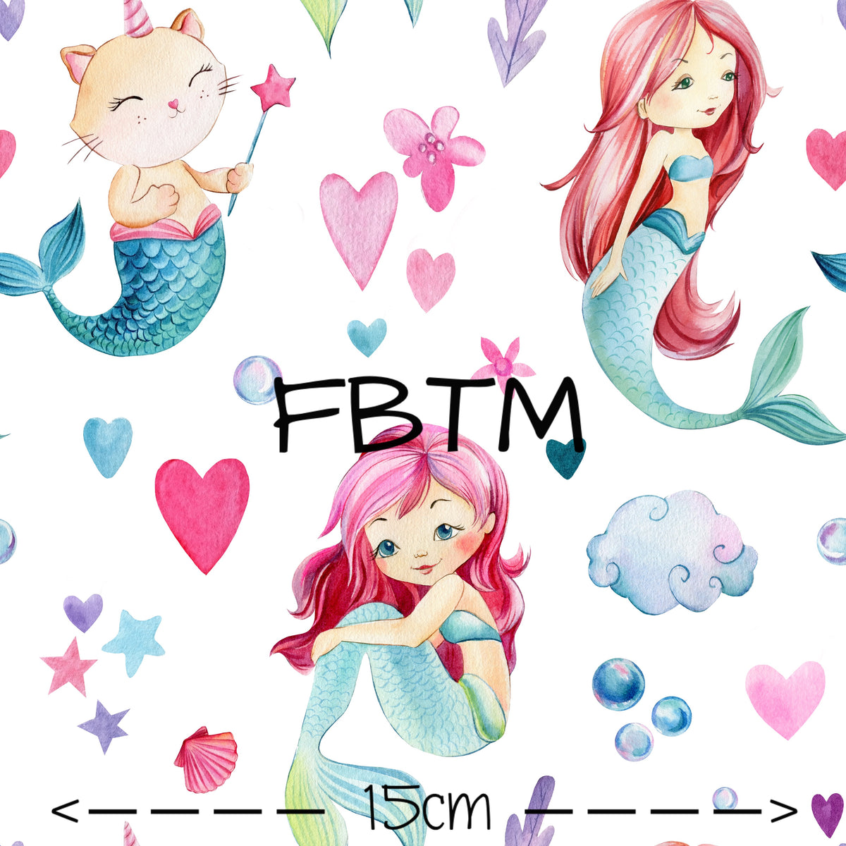 ROUND 24 - KittyCorn & Mermaids – Fabric by TrishaMakes