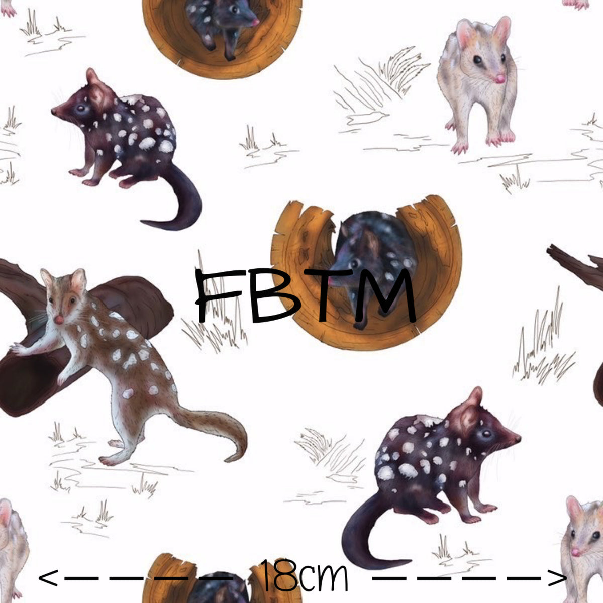 ROUND 28 - Exclusive Quinn the Quoll – Fabric by TrishaMakes